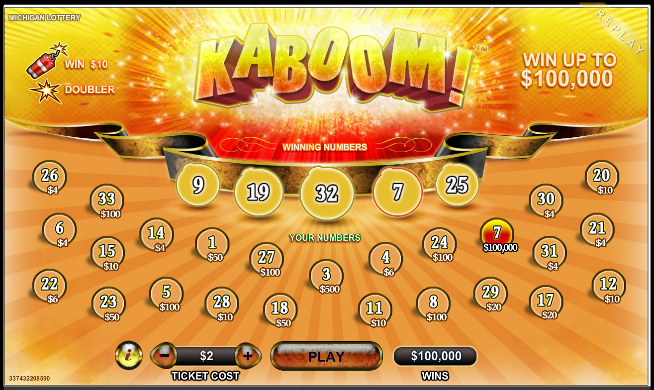 Muskegon County Man Wins $100,000 Playing Michigan Lottery’s Kaboom ...