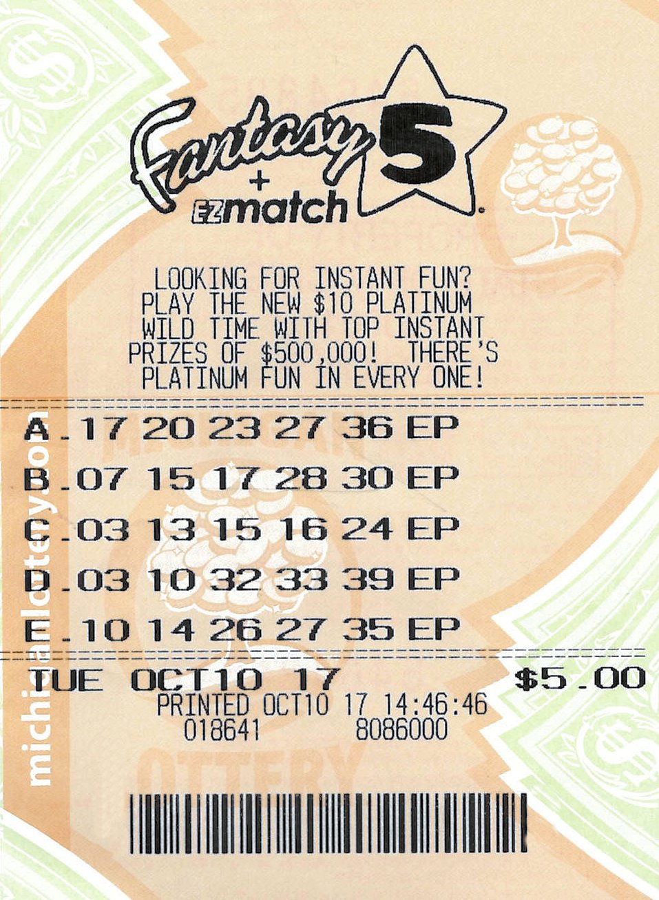 Macomb County Man Wins $478,041 Fantasy 5 Jackpot from the Michigan ...