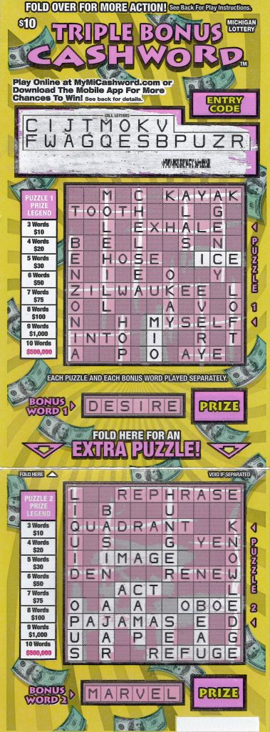 Benzie County Man Wins $500,000 Playing the Michigan Lottery’s Triple ...