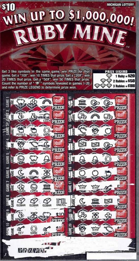 Jackson County Man Wins $1 Million Playing the Michigan Lottery’s Ruby ...