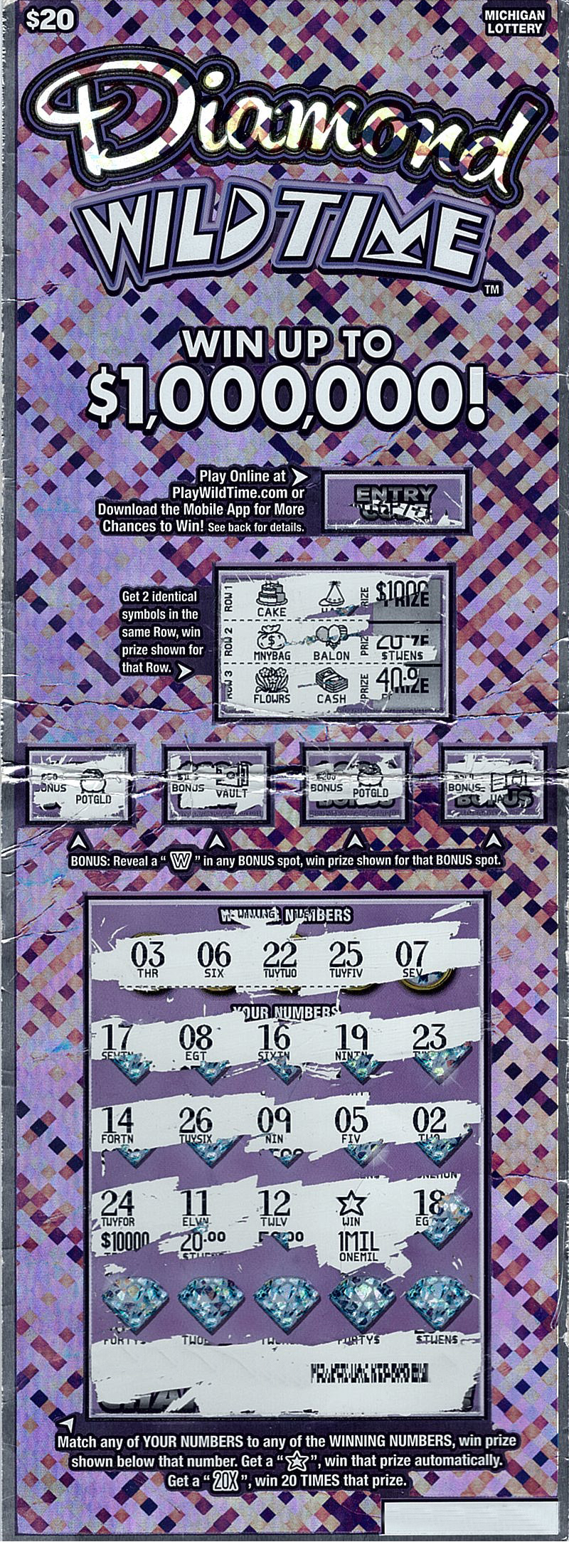 Traverse City Woman Wins $1 Million Playing Michigan Lottery’s Diamond ...