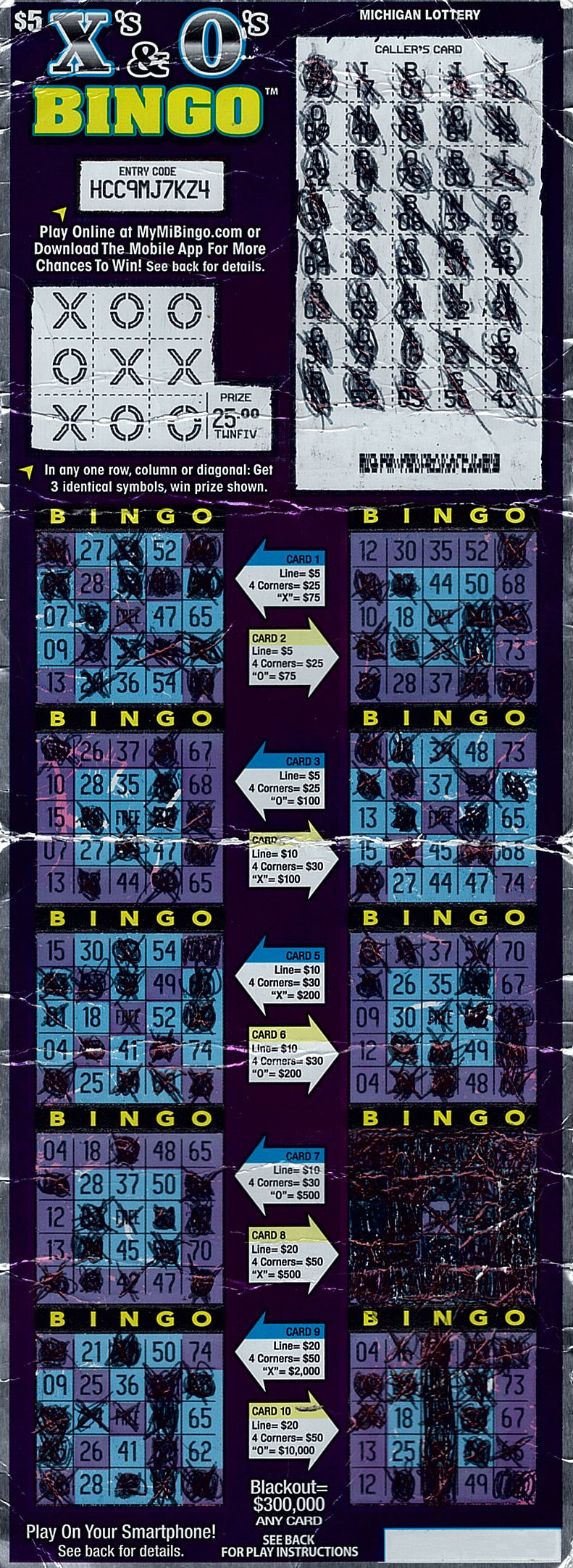 Kalamazoo County Man Wins $300,000 Playing Michigan Lottery’s X’s and O ...
