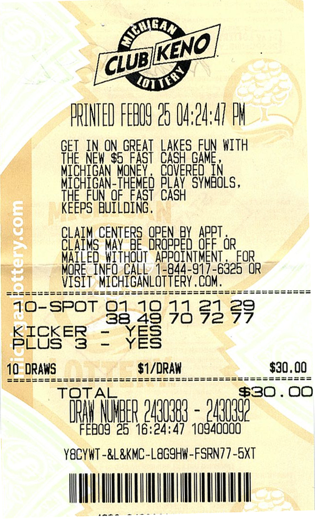 Shiawassee County Man Wins $200,000 Club Keno Prize from the Michigan ...